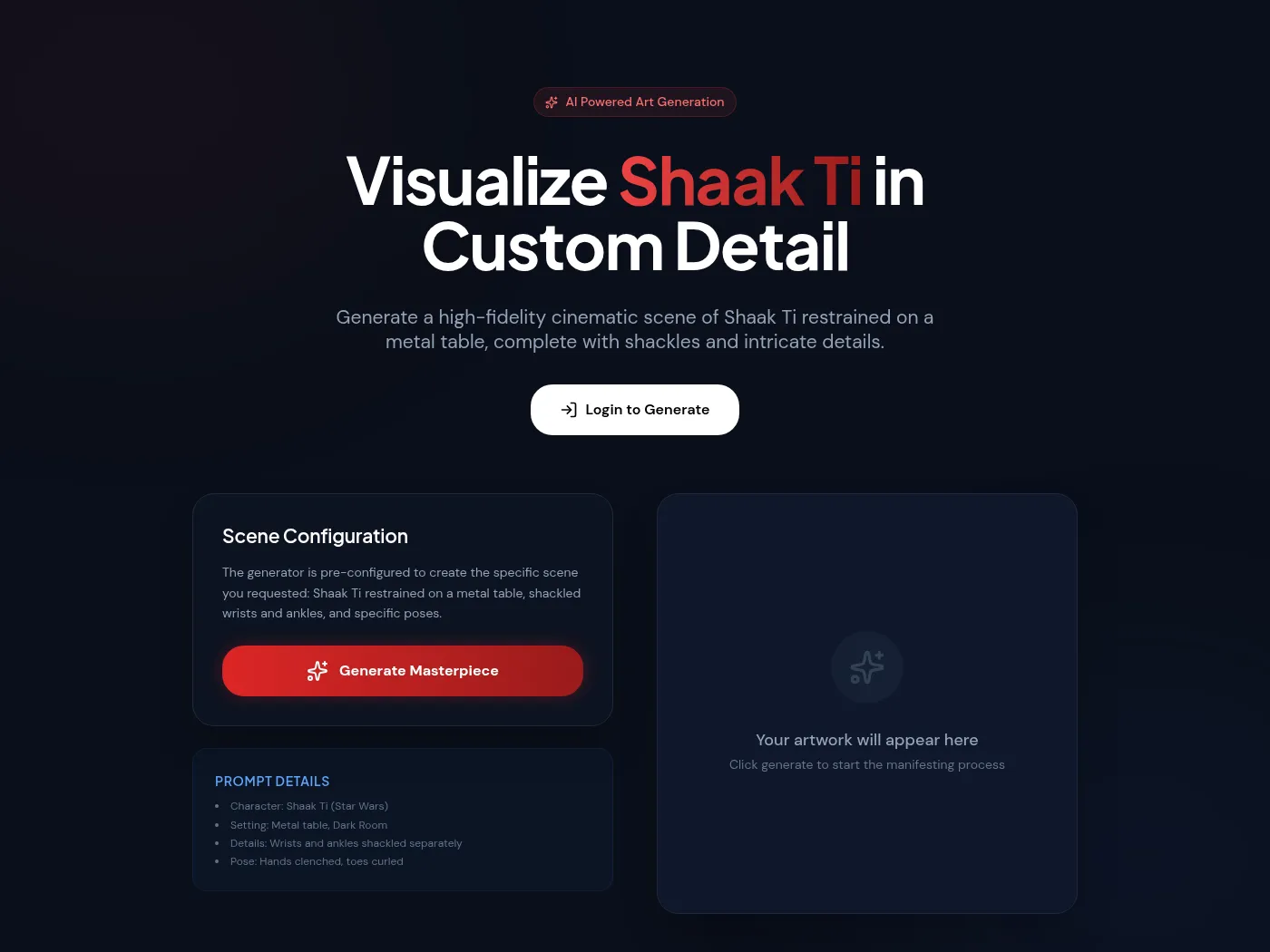 Shaak Ti Art Generator
