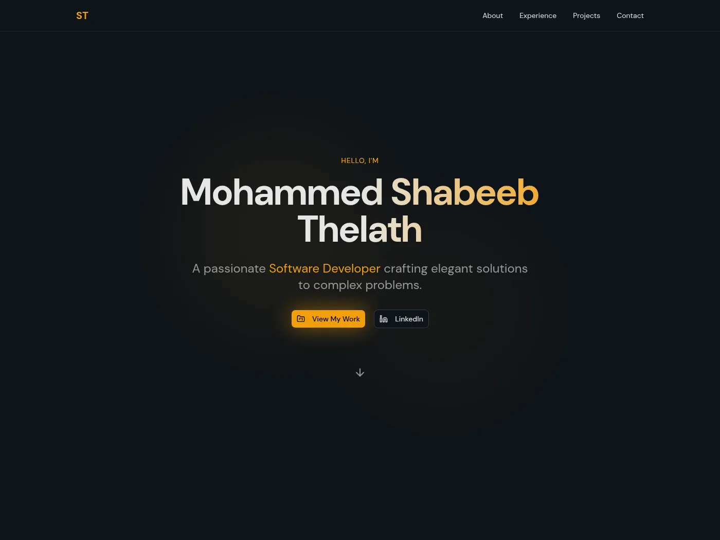 Shabeeb Personal Portfolio
