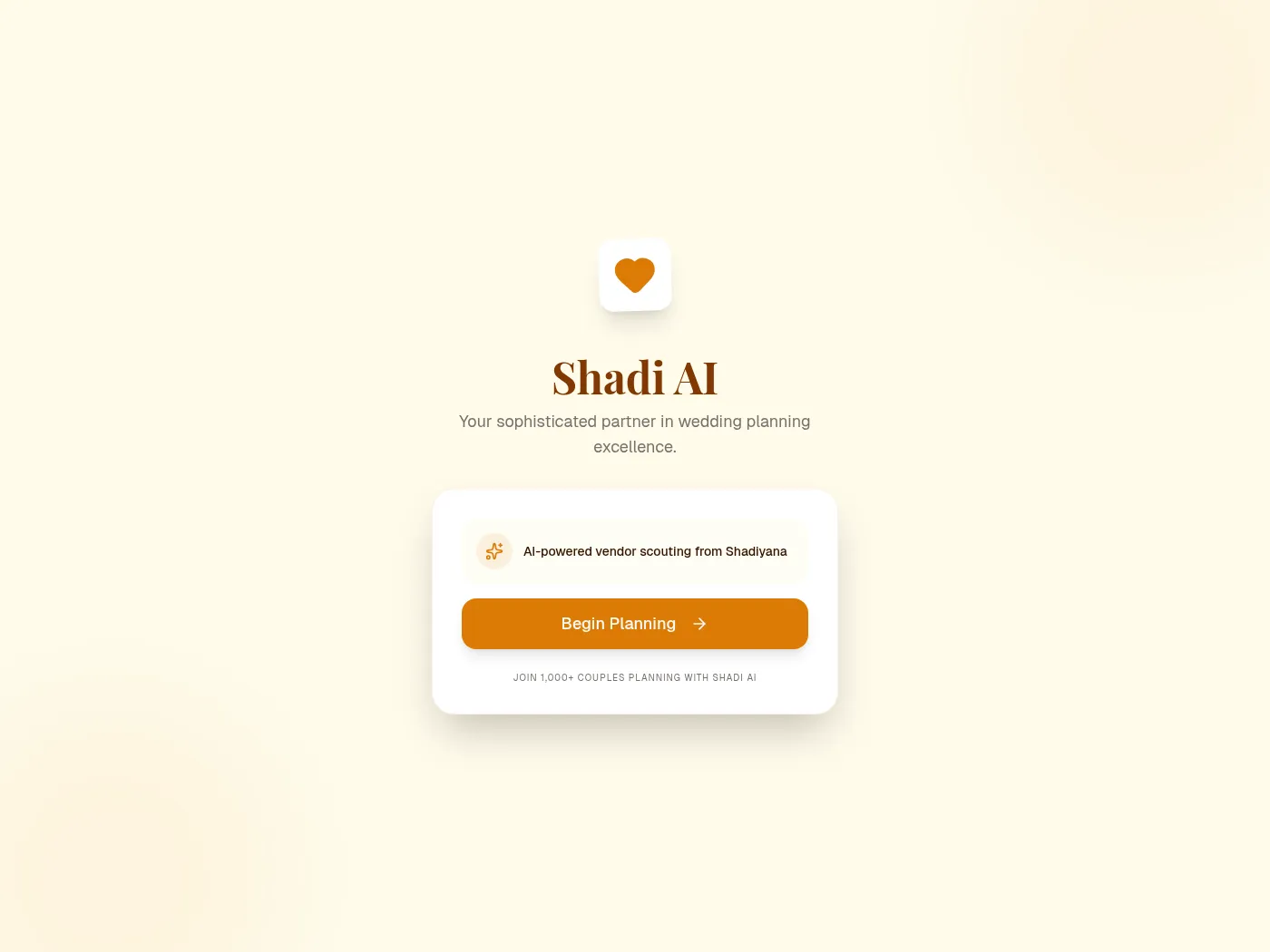 Shadi AI Planner