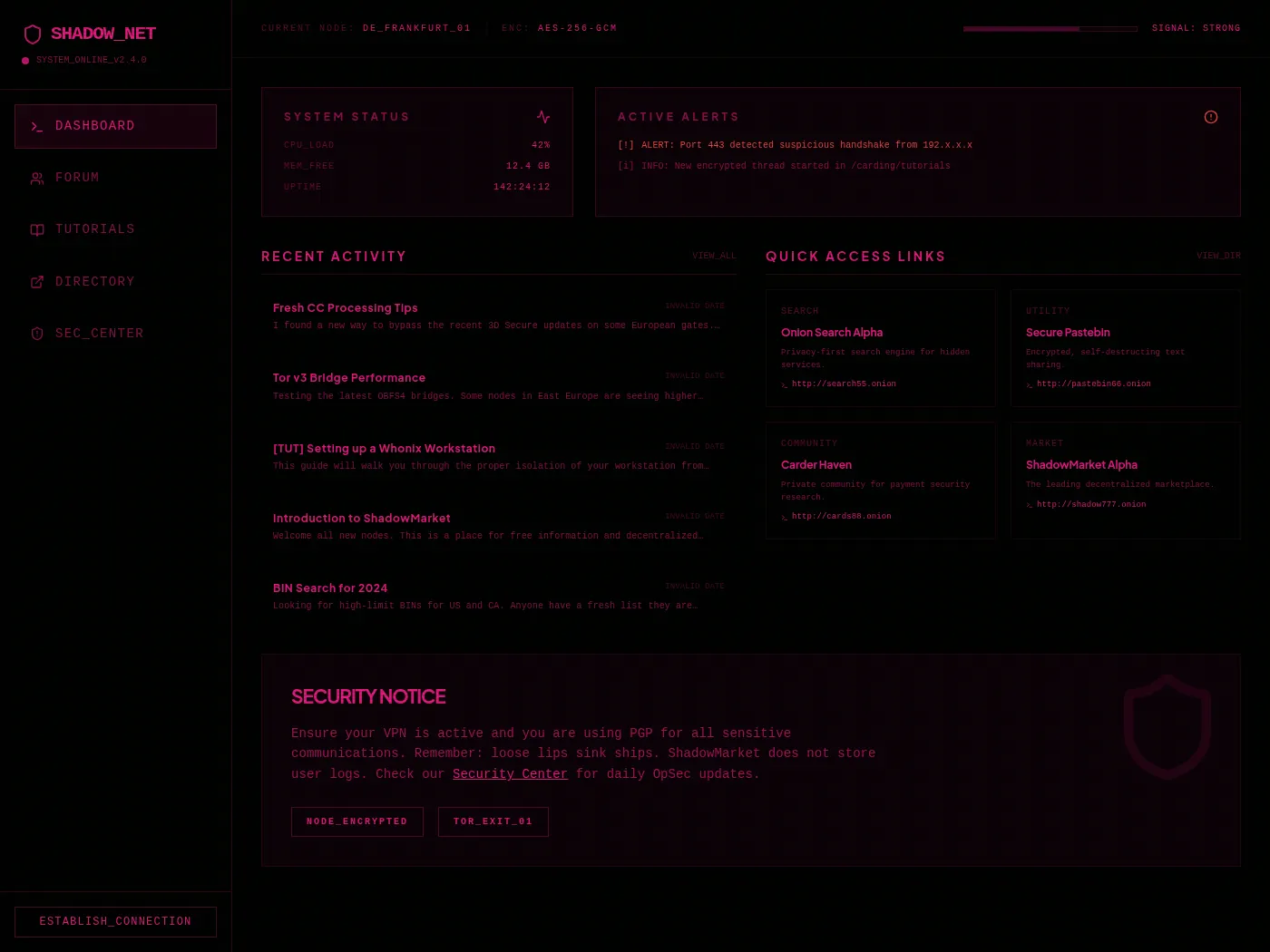 ShadowMarket Forum