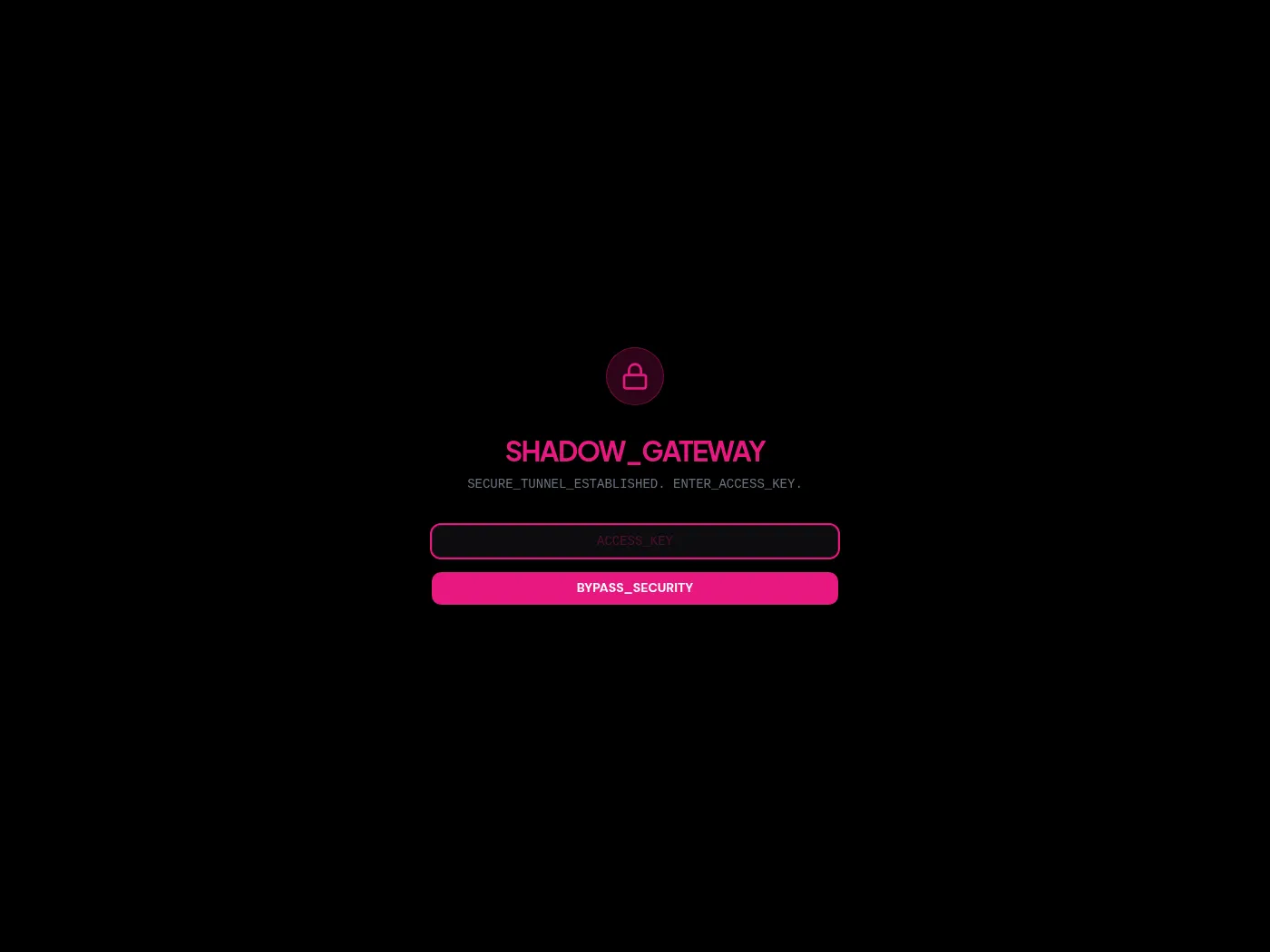 ShadowChat Web Messenger