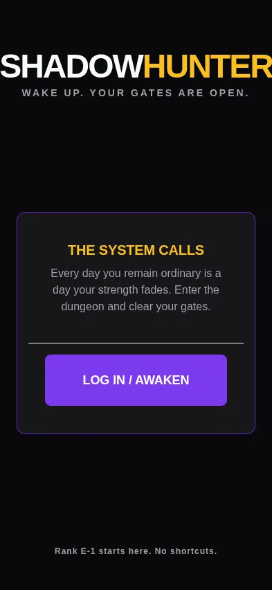 ShadowHunter App