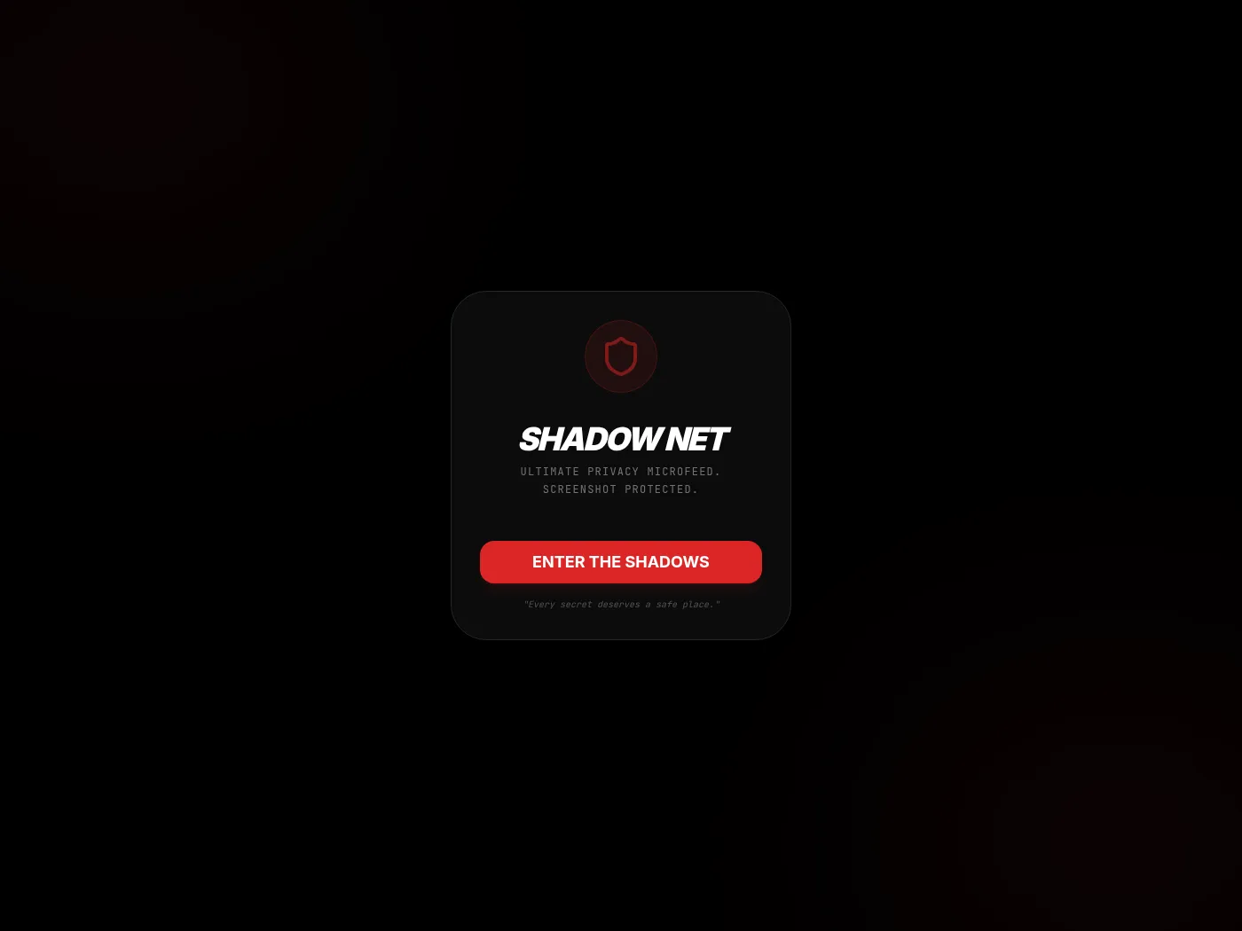 ShadowNet Privacy Feed