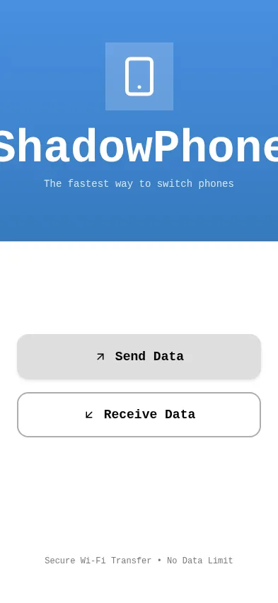ShadowPhone Transfer App