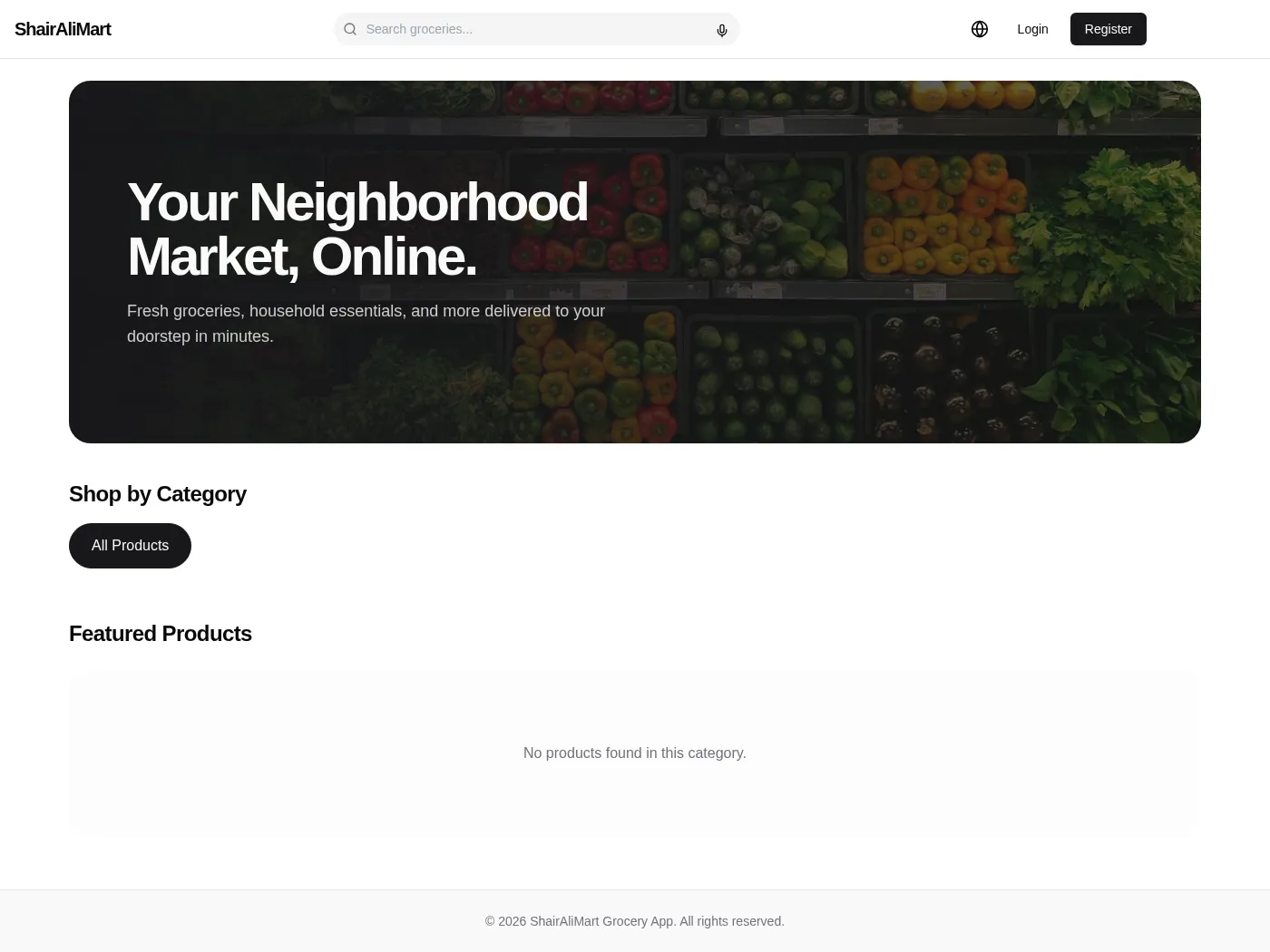 ShairAliMart Grocery App