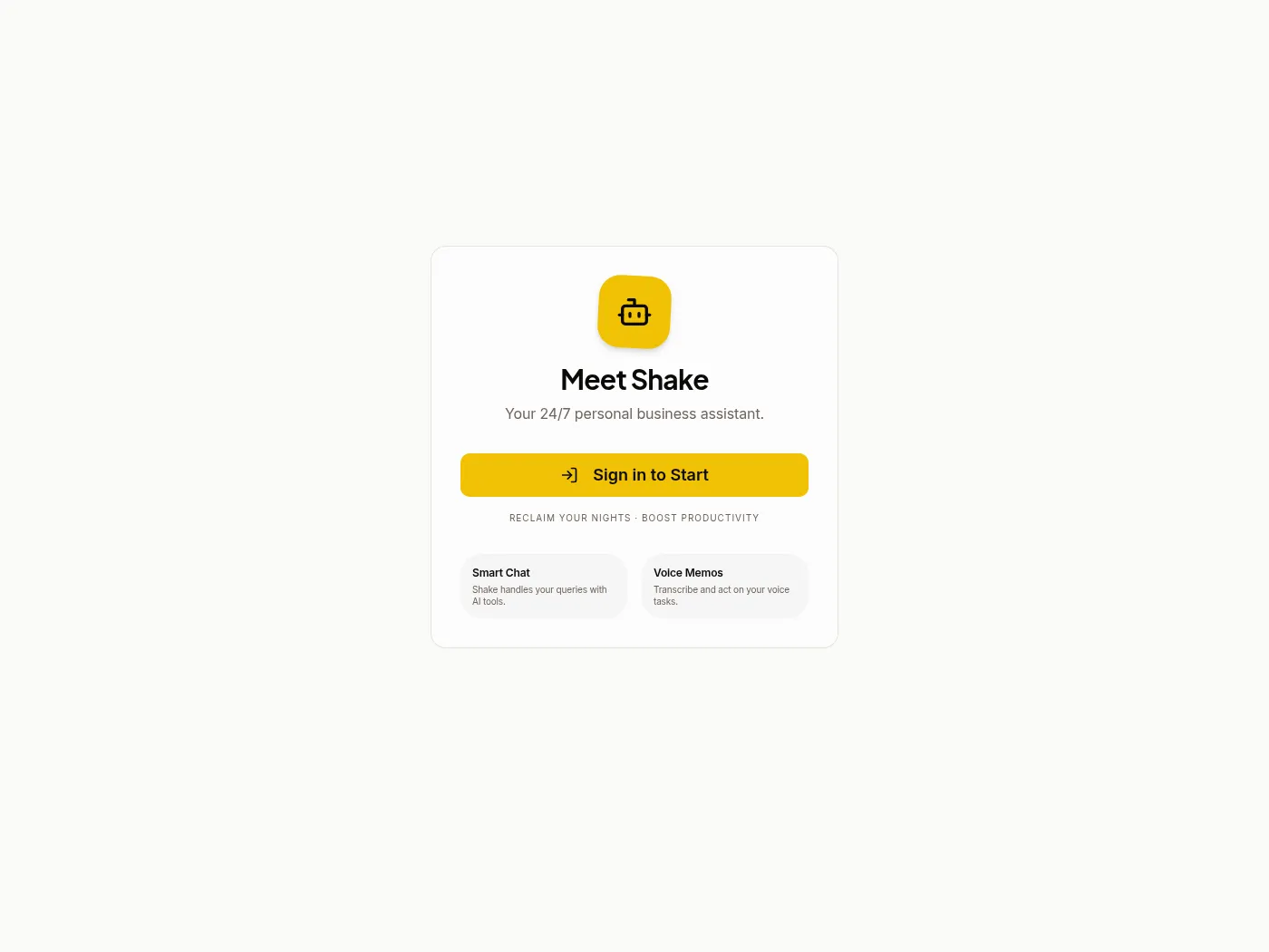 Shake AI Assistant