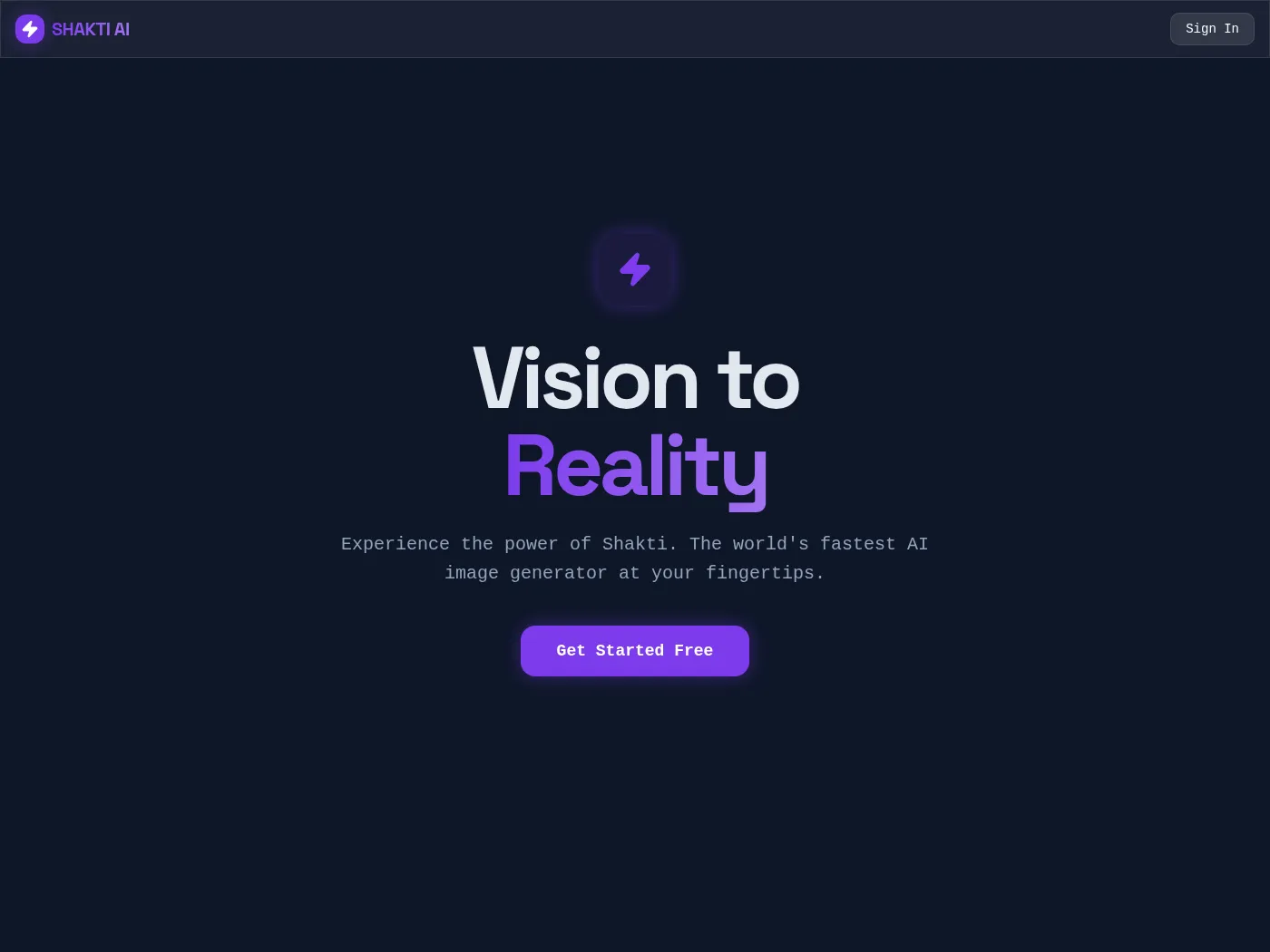 Shakti AI Image Flash