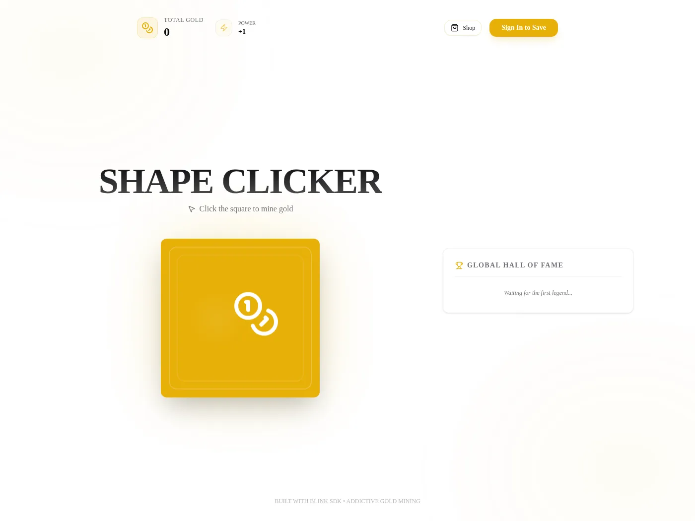 Shape Clicker Game