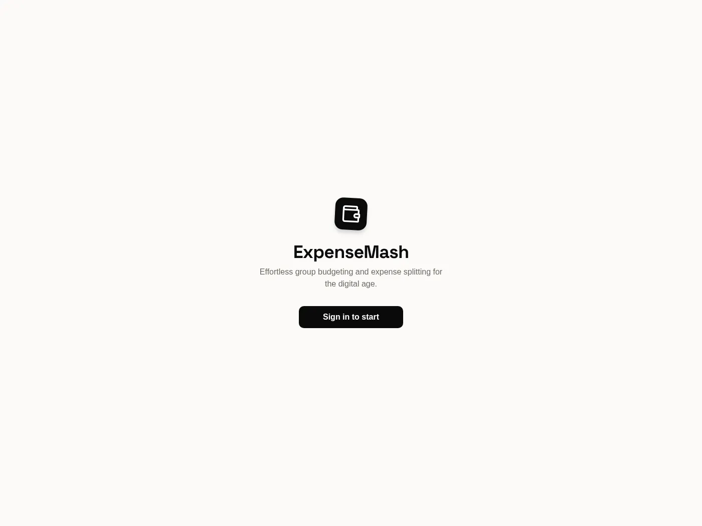 ExpenseMash MVP
