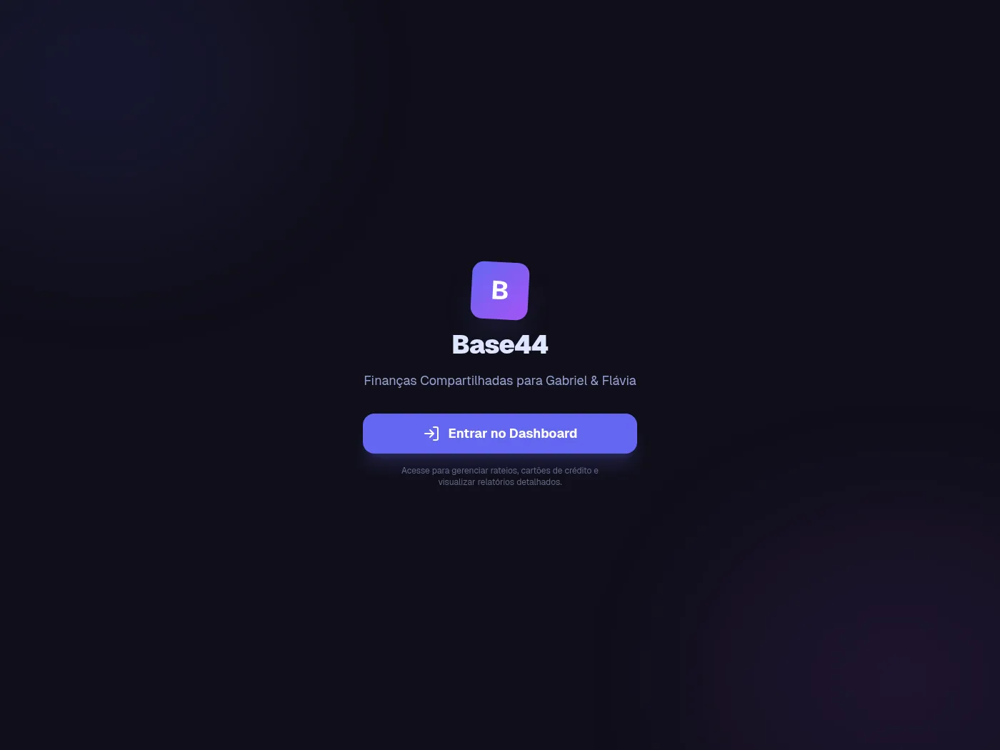 Base44 Shared Finance Dash