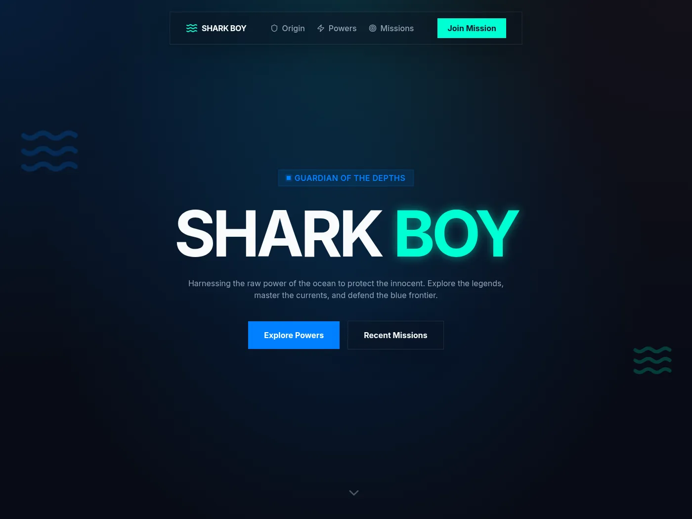Shark Boy Superhero Hub