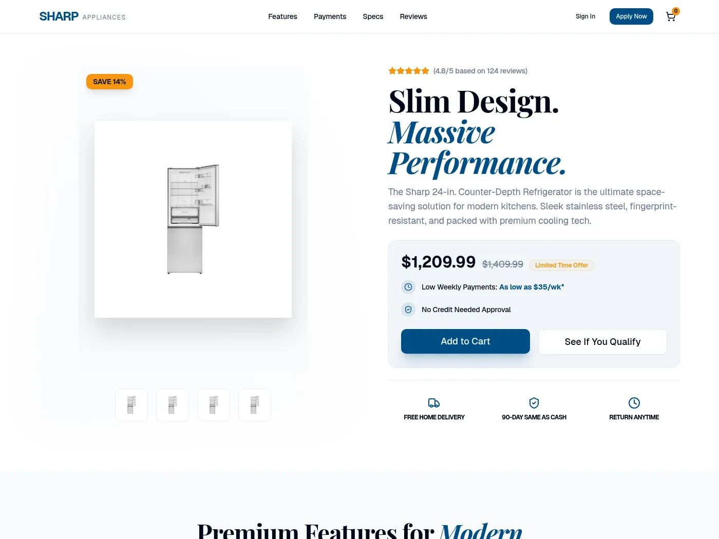 Sharp Fridge Conversion Page