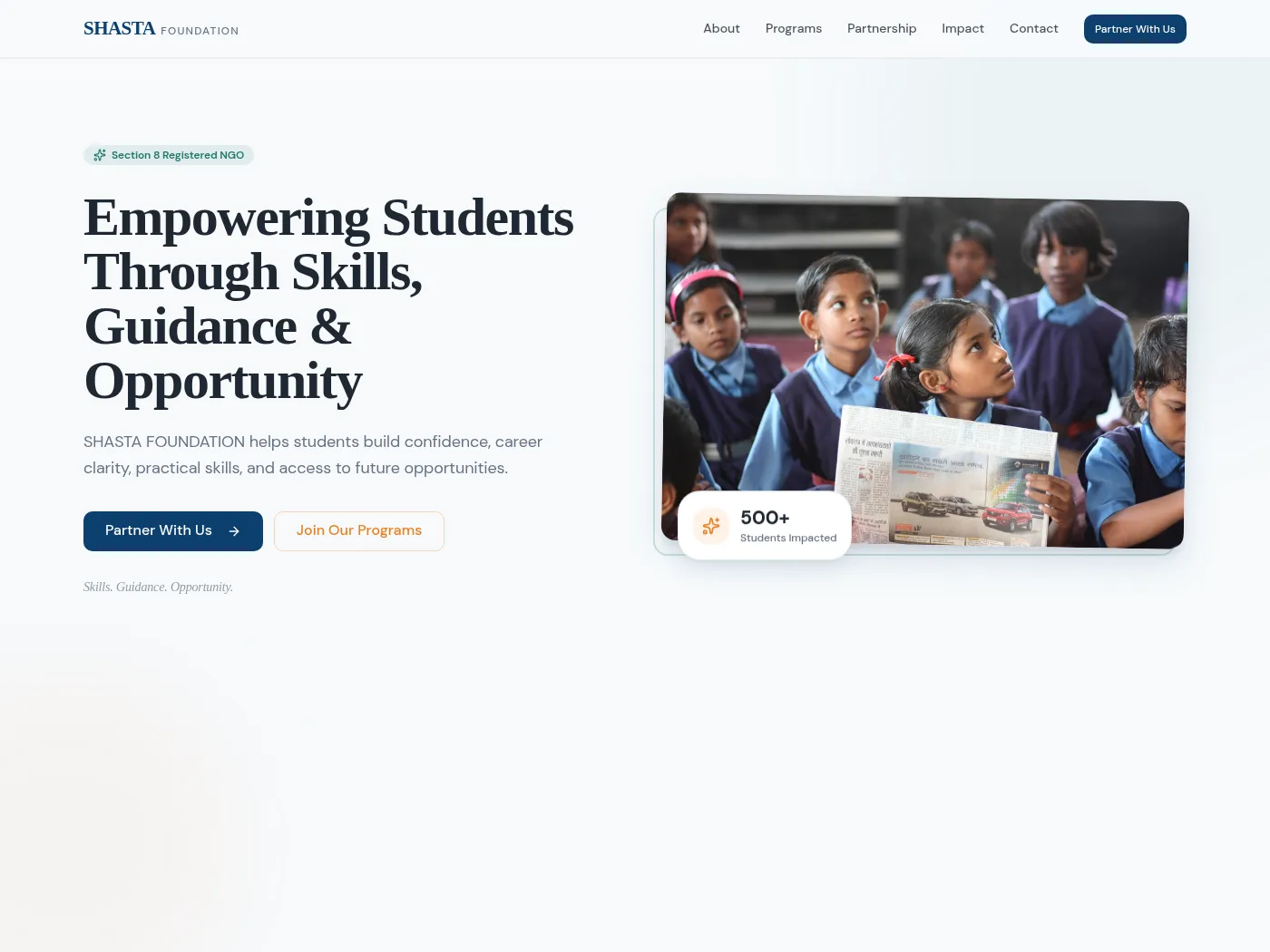 Shasta Foundation NGO Site