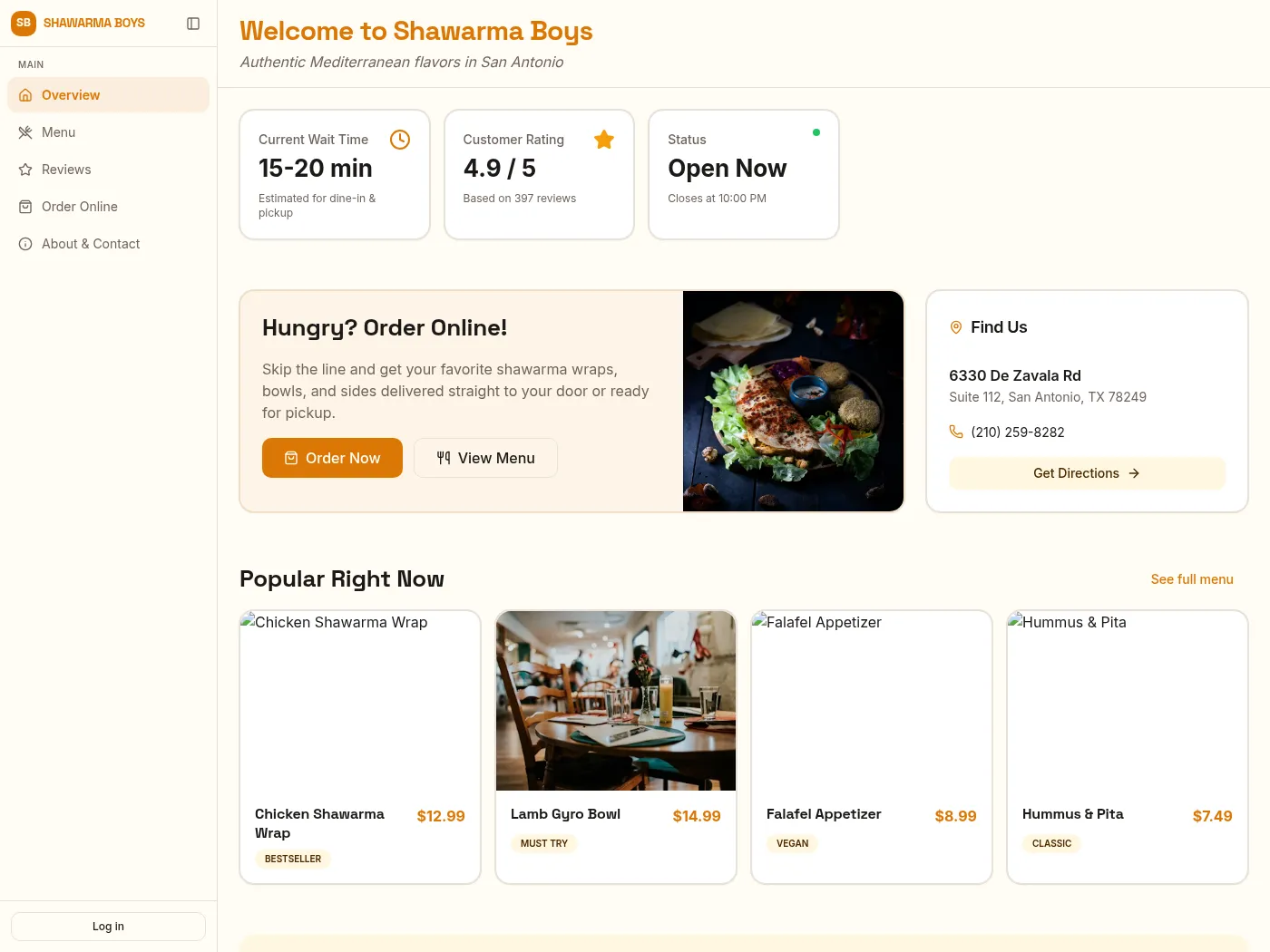 Shawarma Boys Online