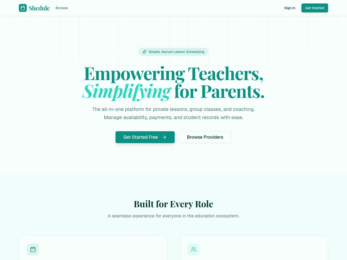 Shedule Scheduling Platform