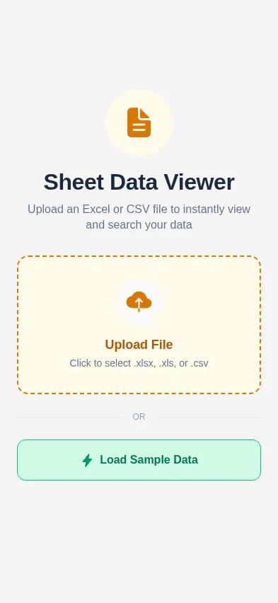 Sheet Data Viewer