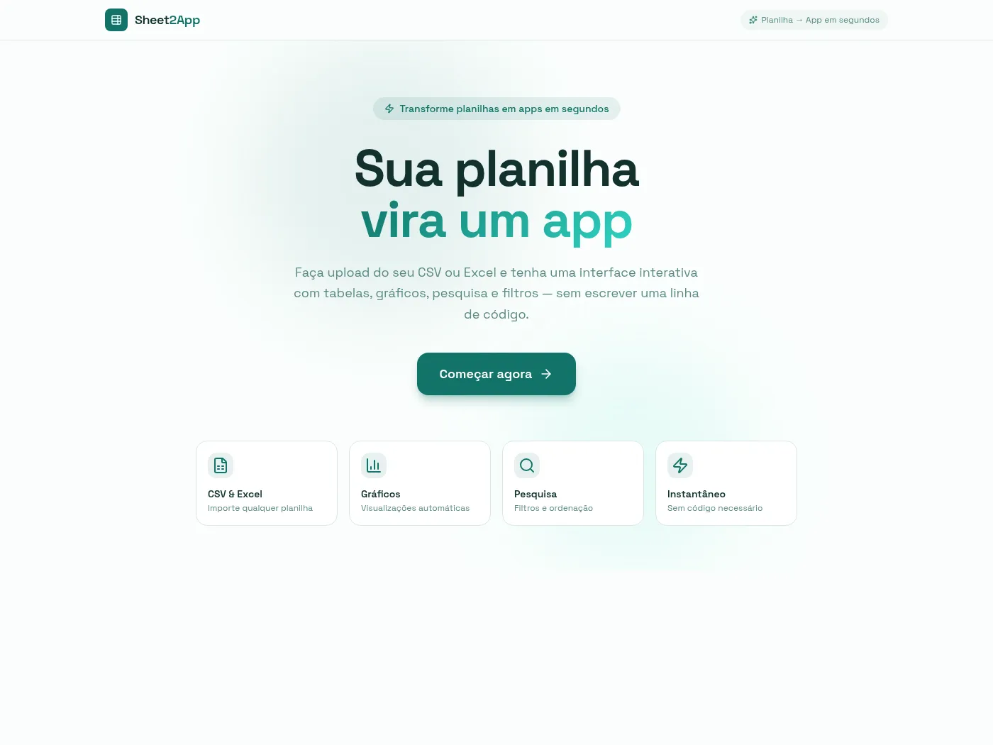 Sheet2App Creator