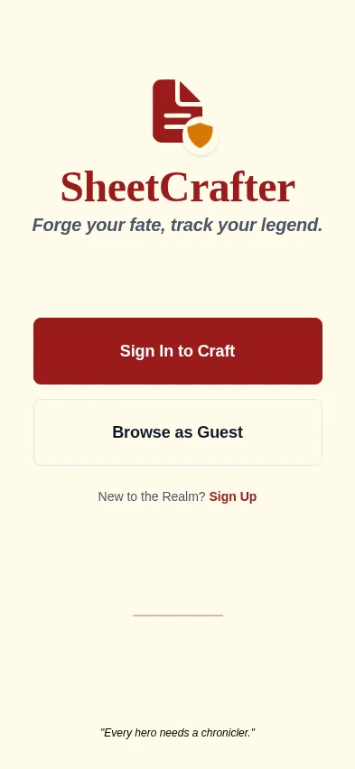 SheetCrafter