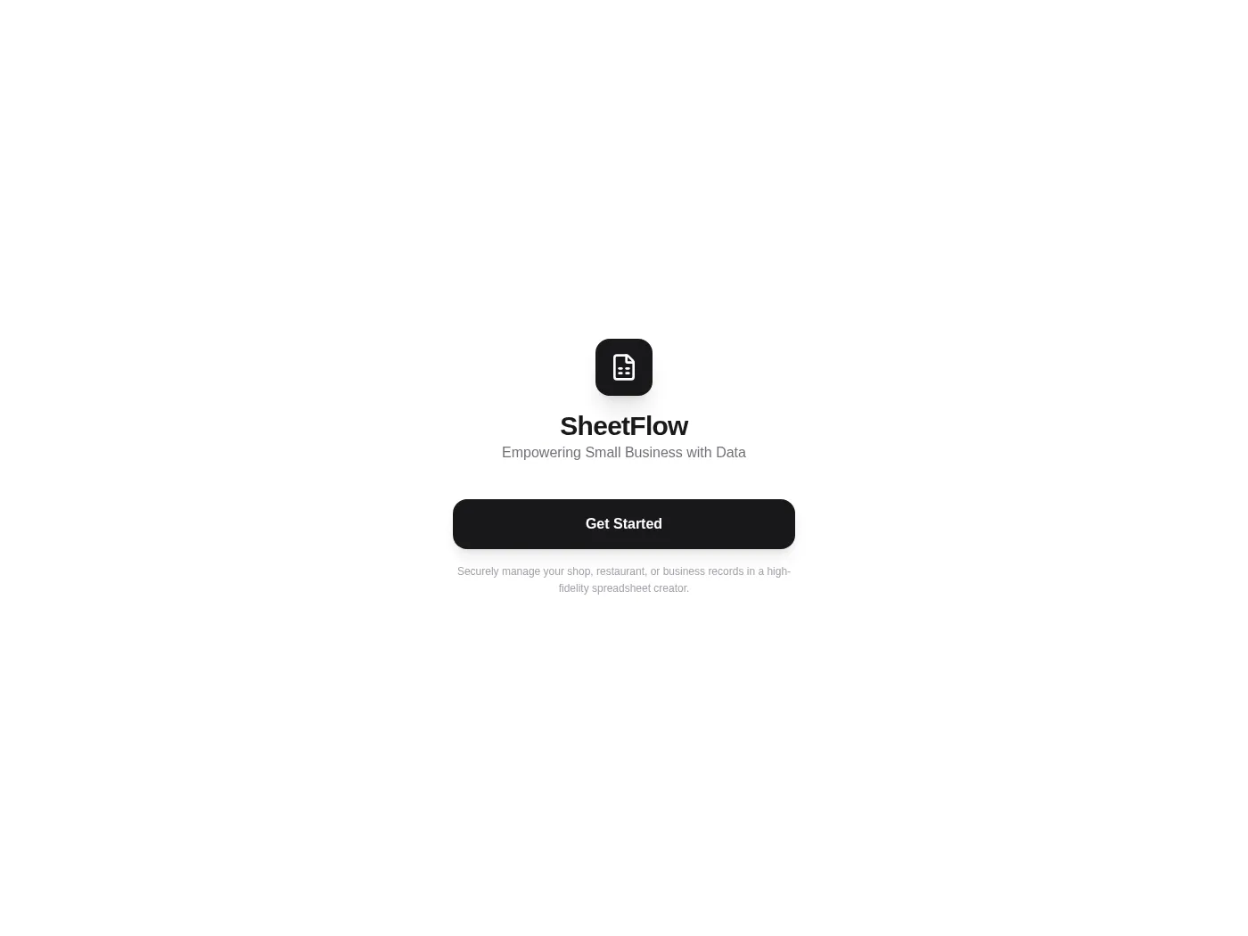 SheetFlow SmallBiz Suite