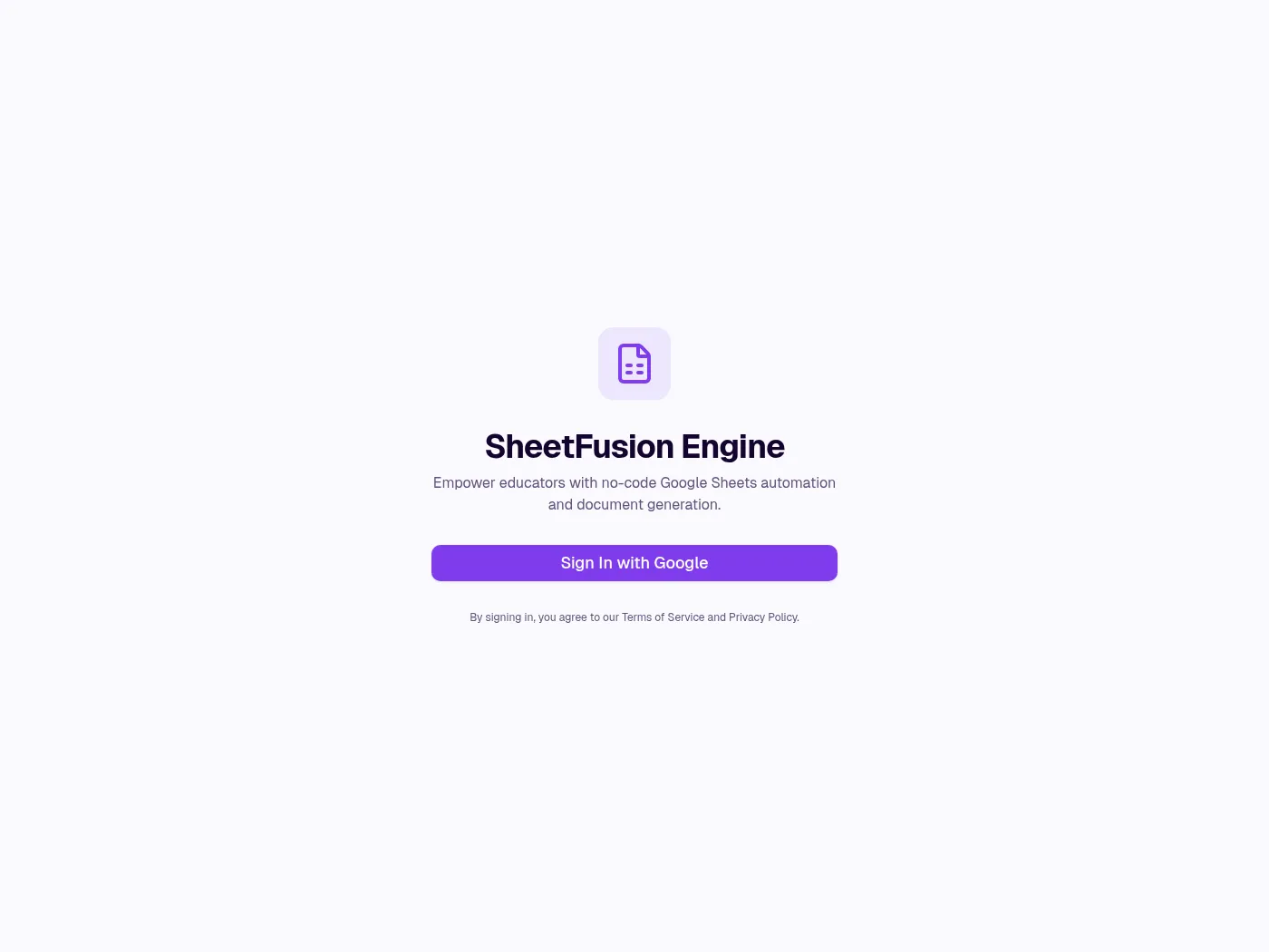 SheetFusion Engine