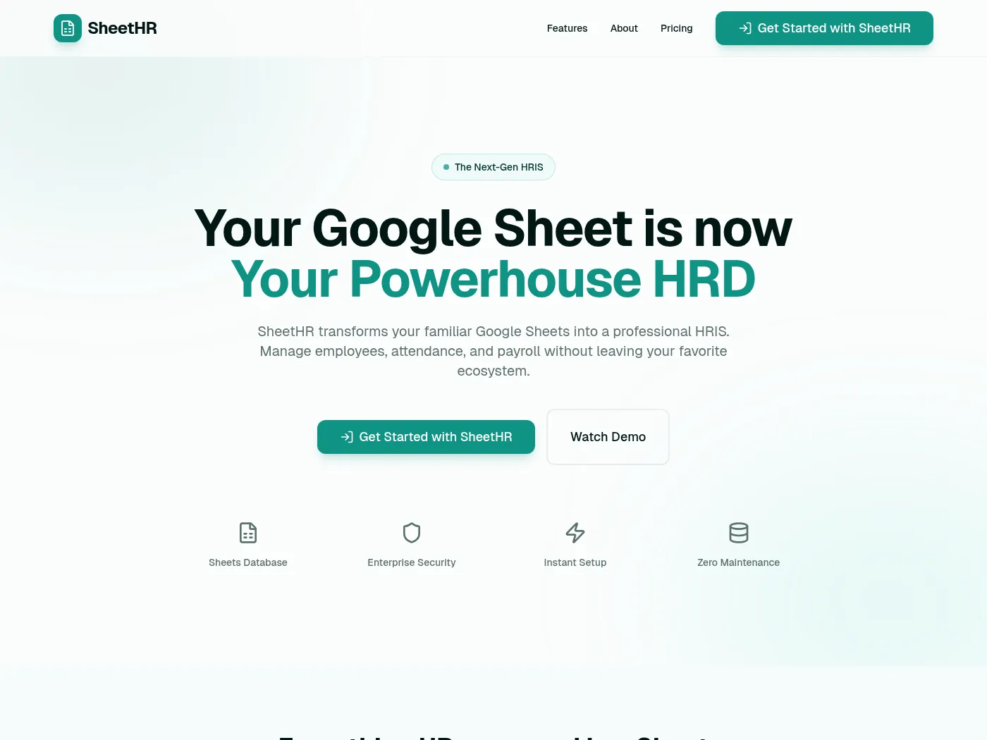 SheetHR Web Platform