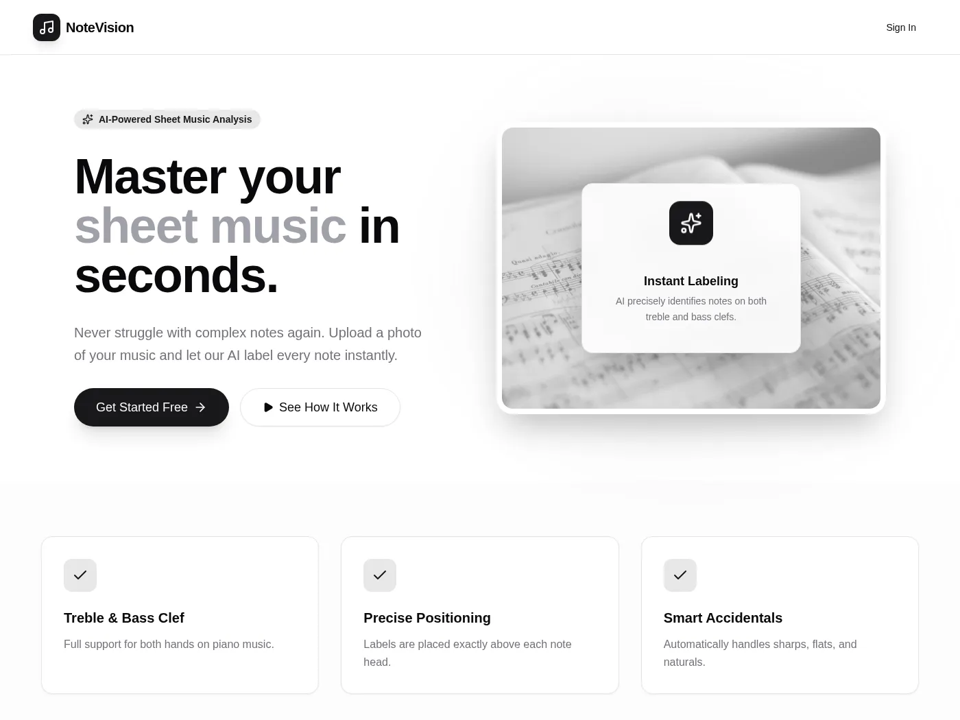 NoteVision Sheet Analyzer
