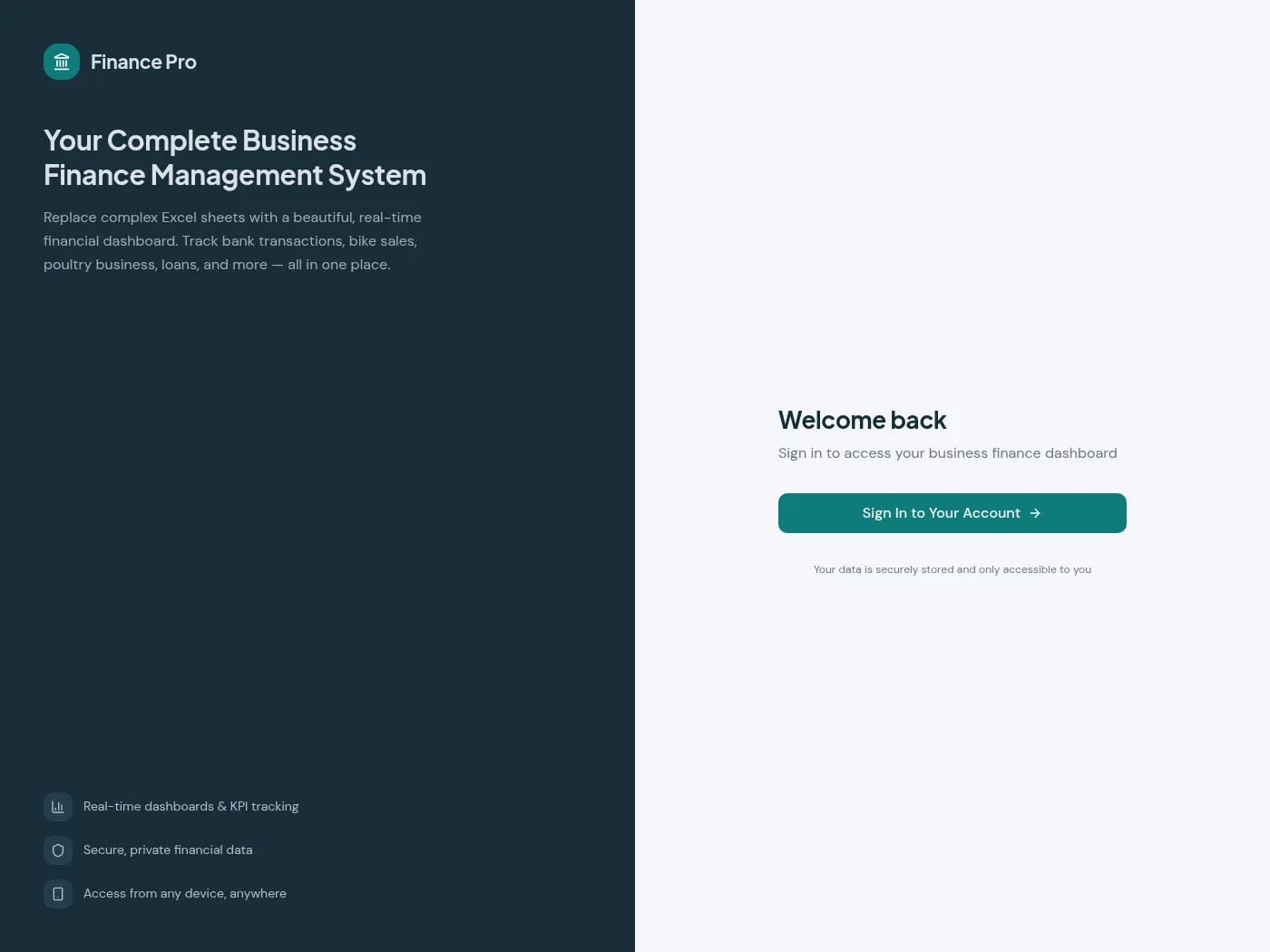 SheetPro Dashboard