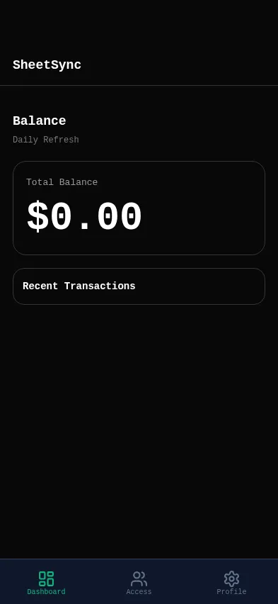 SheetSync Finance Manager