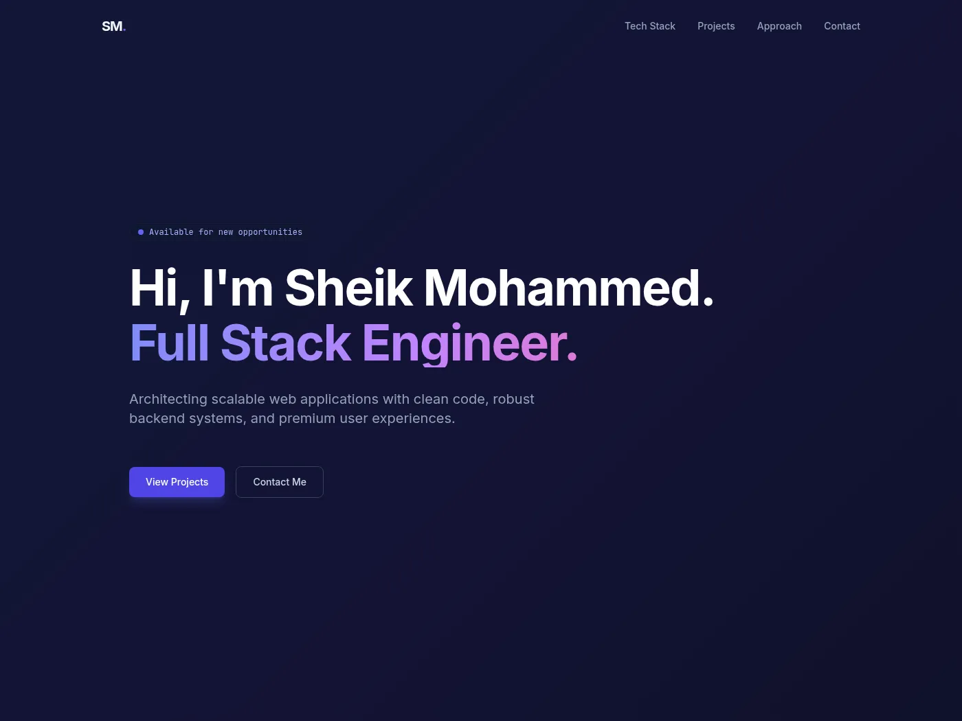 Sheik Mohammed Portfolio