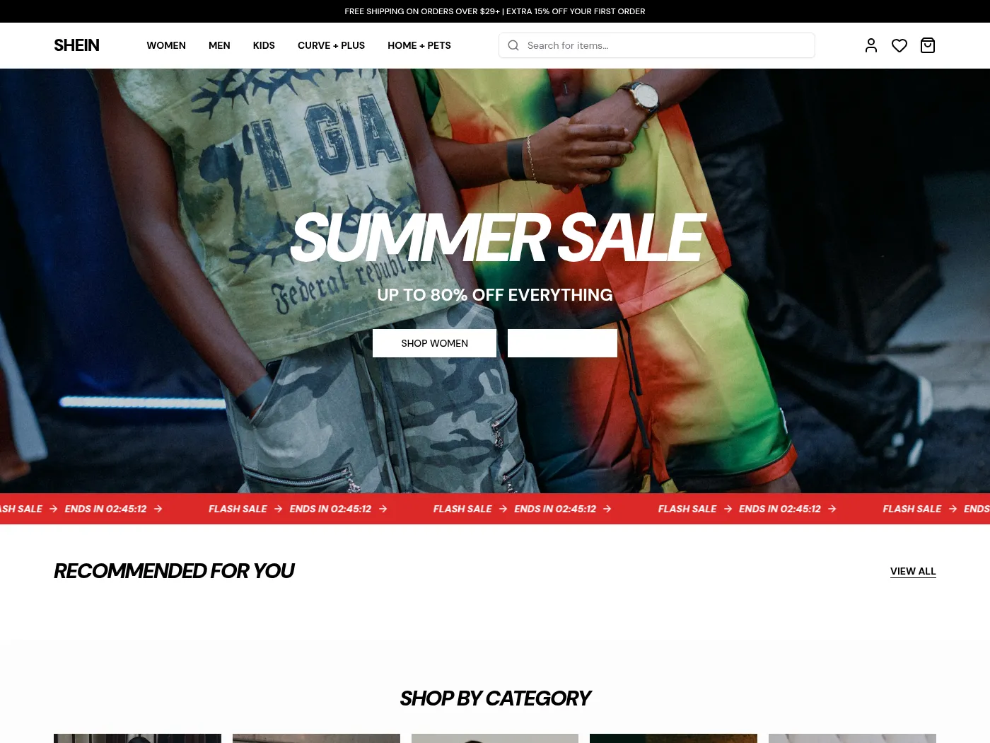 Shein Style Clone