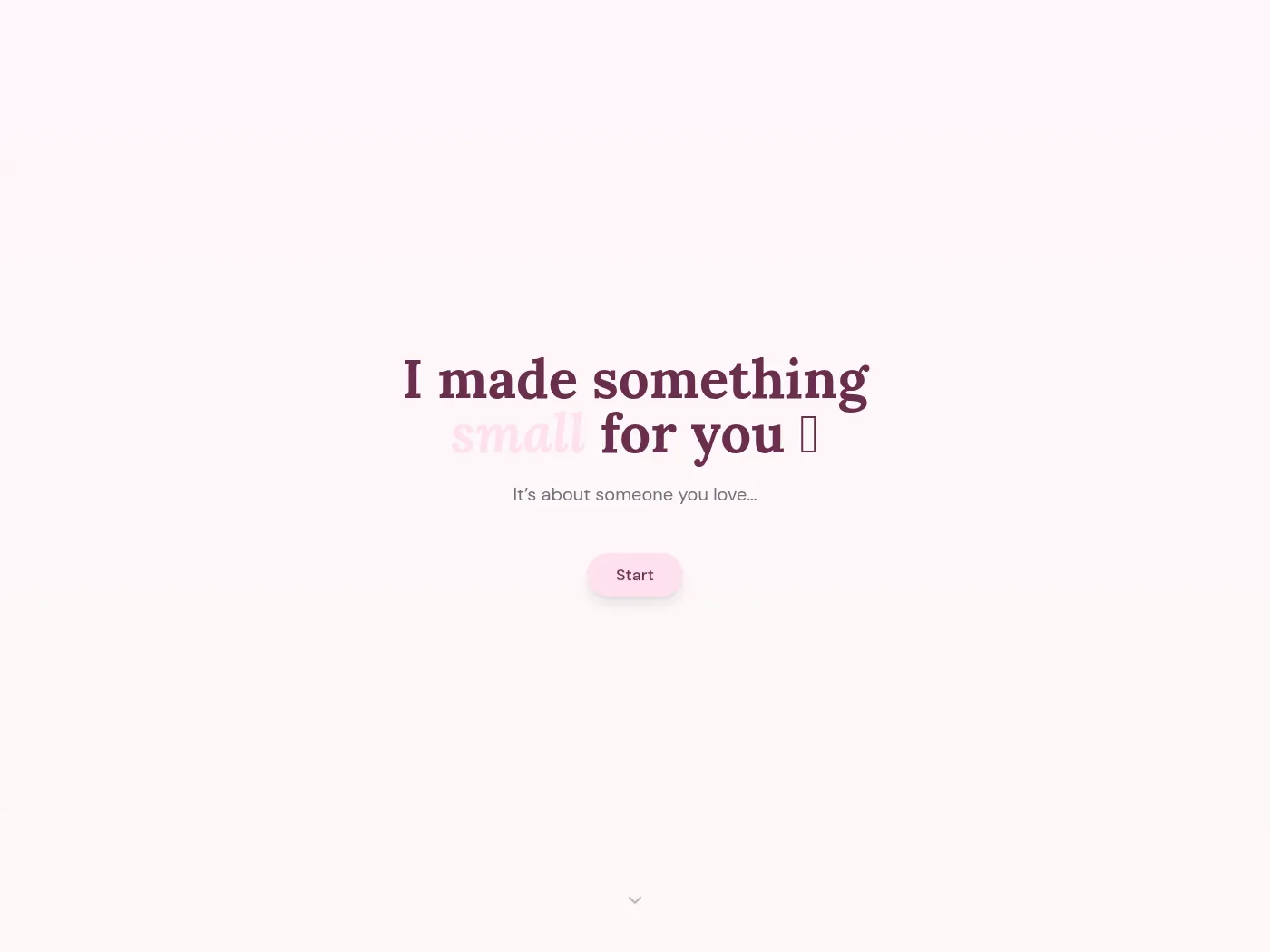 Shenkhu Valentine Microsite