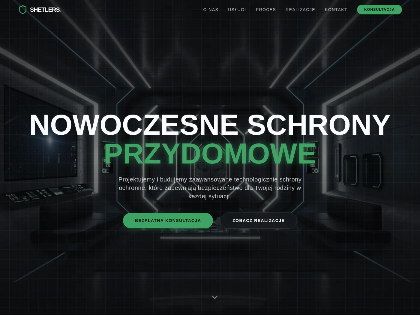 Shetlers Futuristic Website