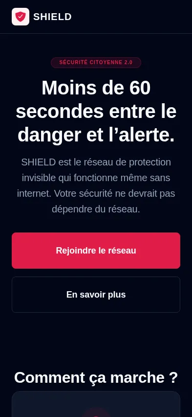 SHIELD Citizen Safety App