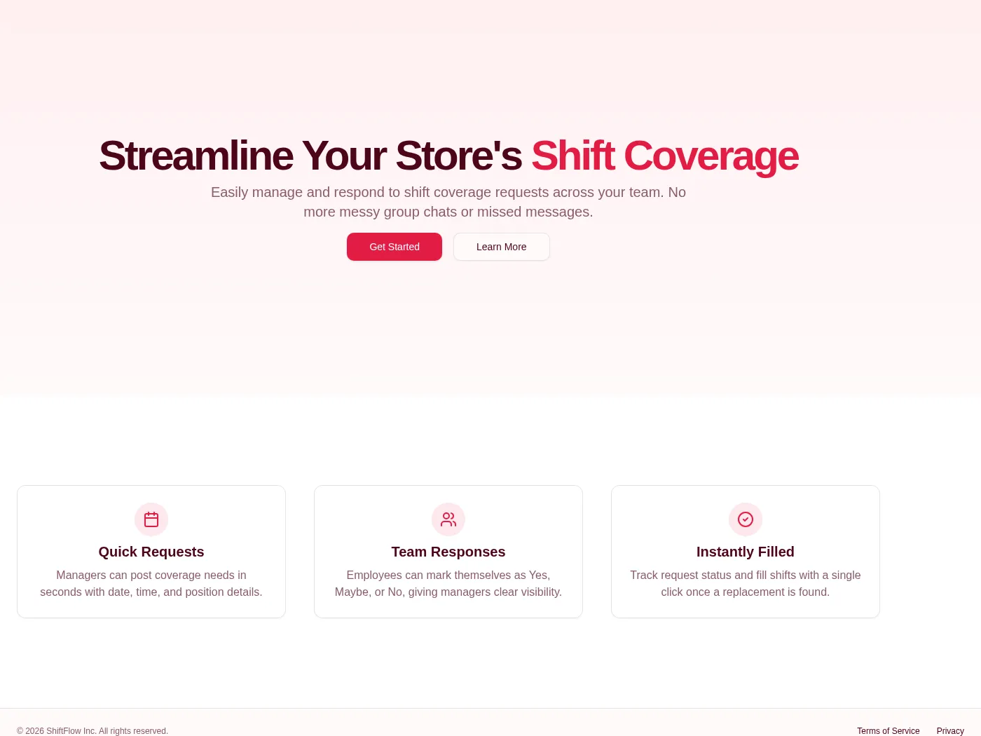 Shift Coverage Manager