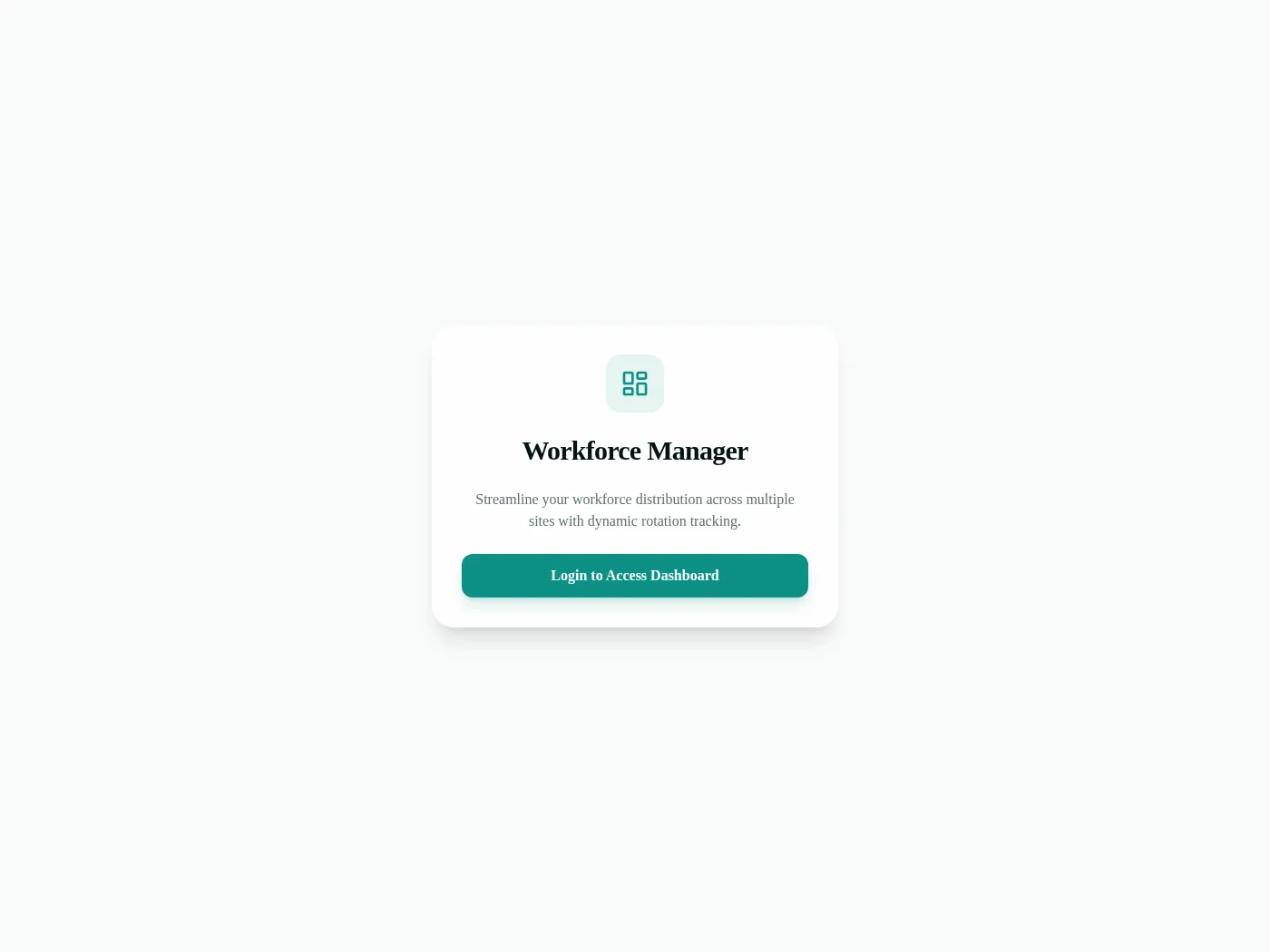Workforce Shift Manager