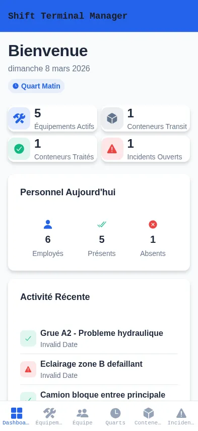 Shift Terminal Manager
