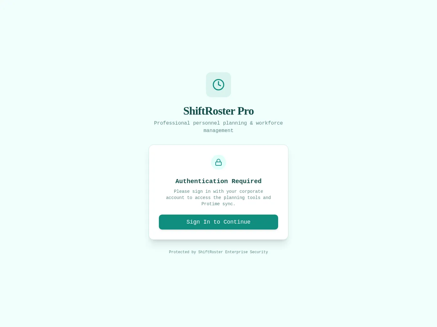 ShiftRoster Pro
