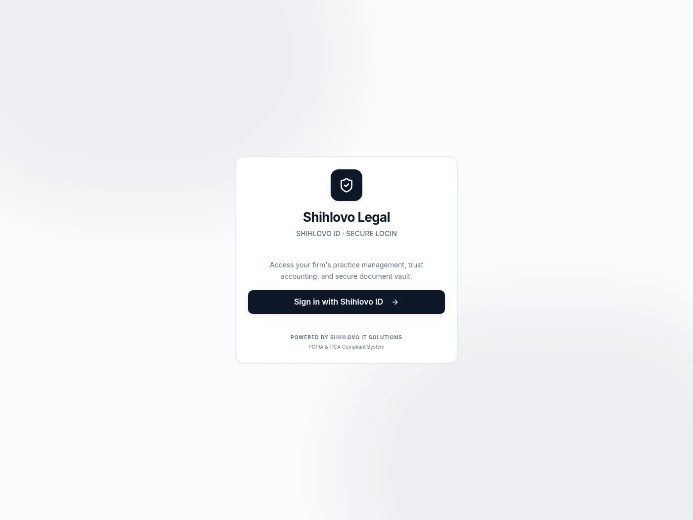 Shihlovo Legal Cloud