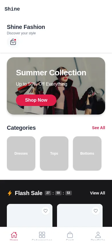 Shine Order App
