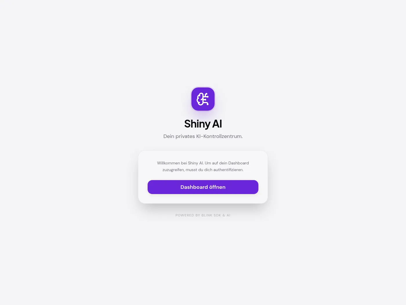 Shiny AI Control Center