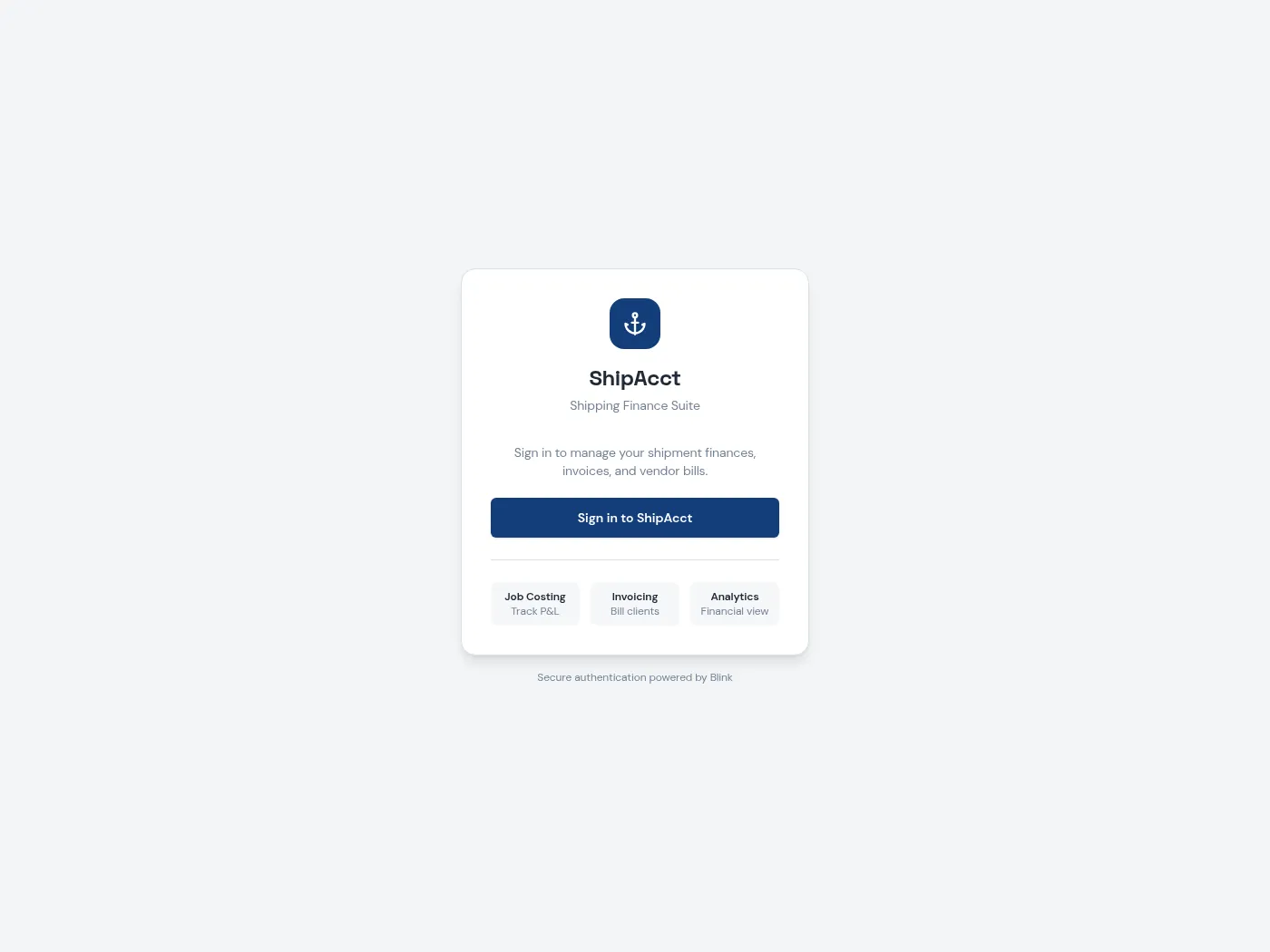 ShipAcct — Shipping Finance Suite