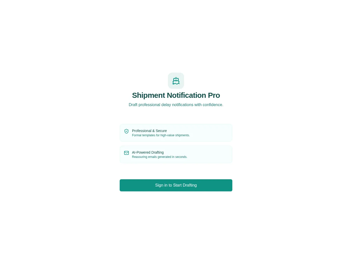 Shipment Delay Notification Pro