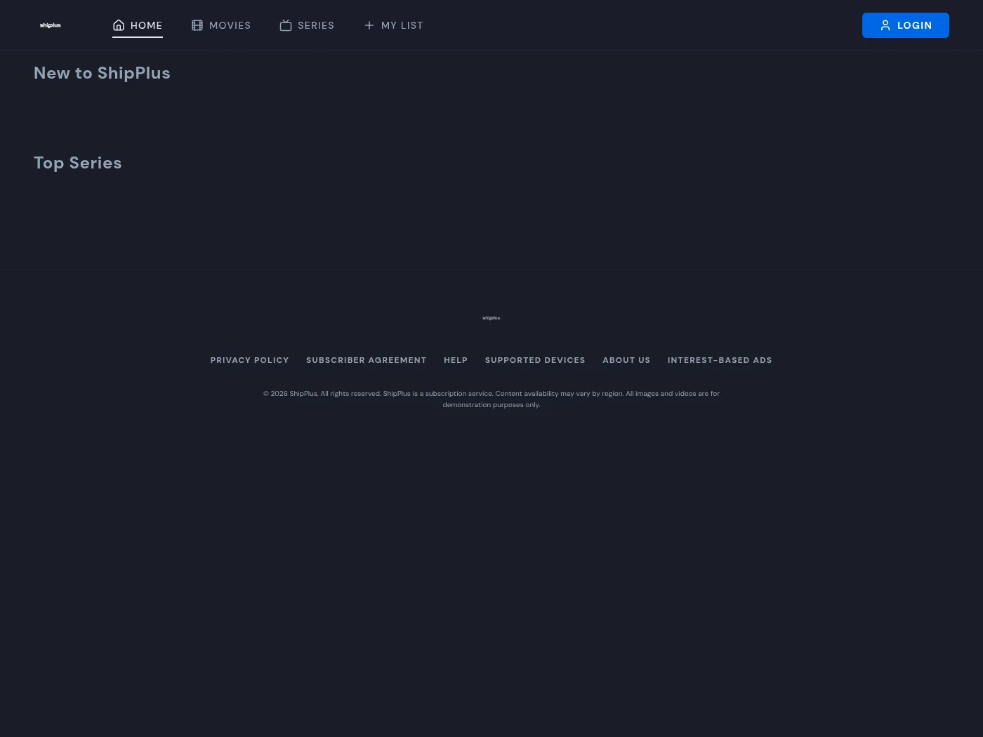 ShipPlus Streaming Platform