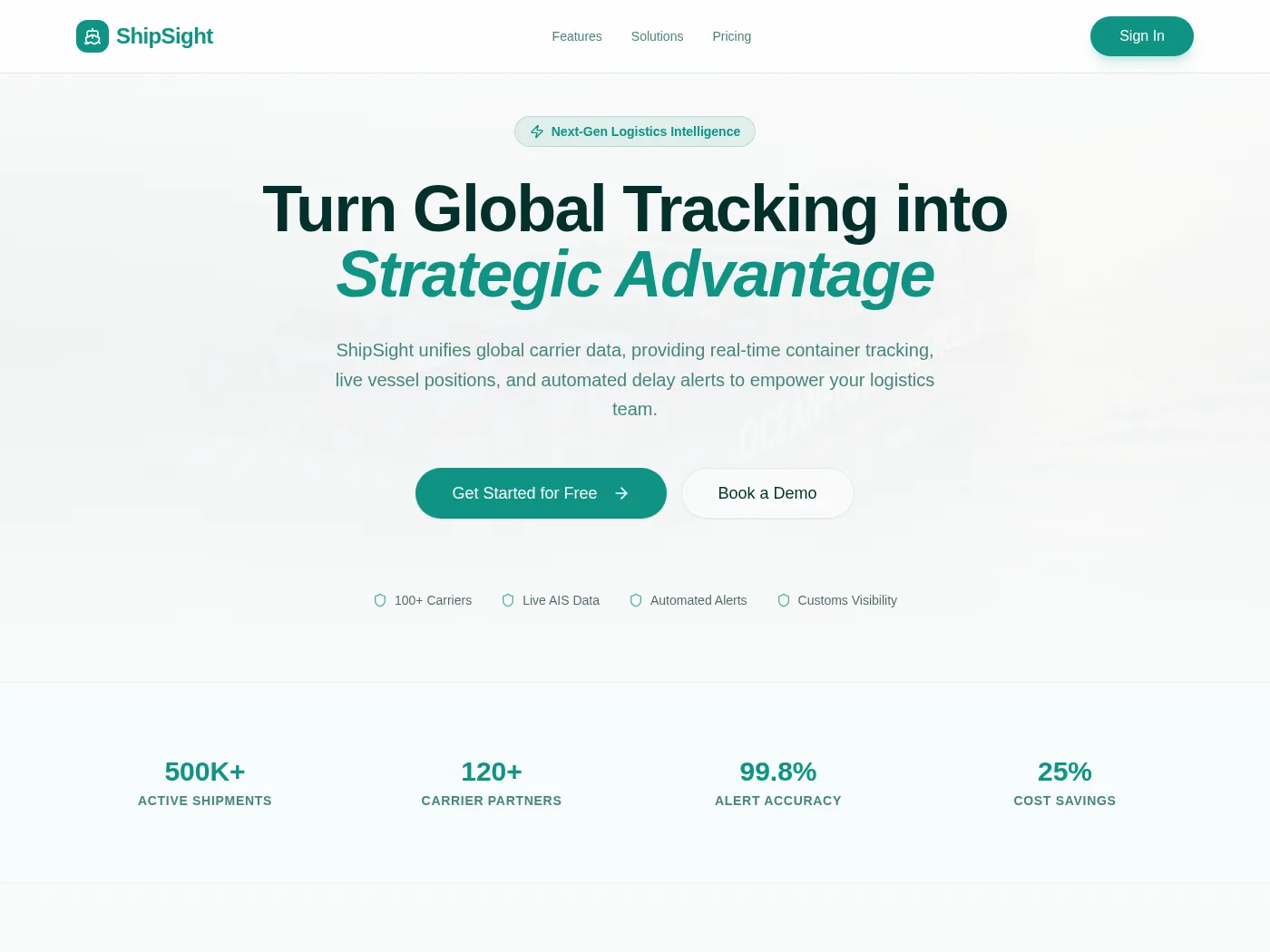 ShipSight Dashboard