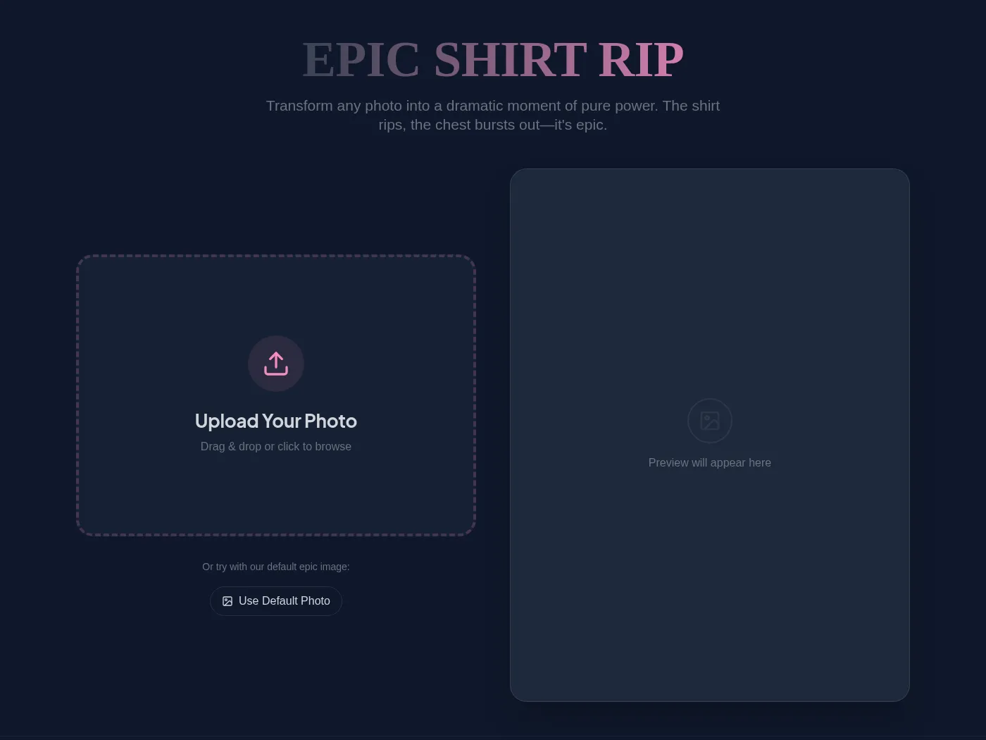 Epic Shirt Rip Generator