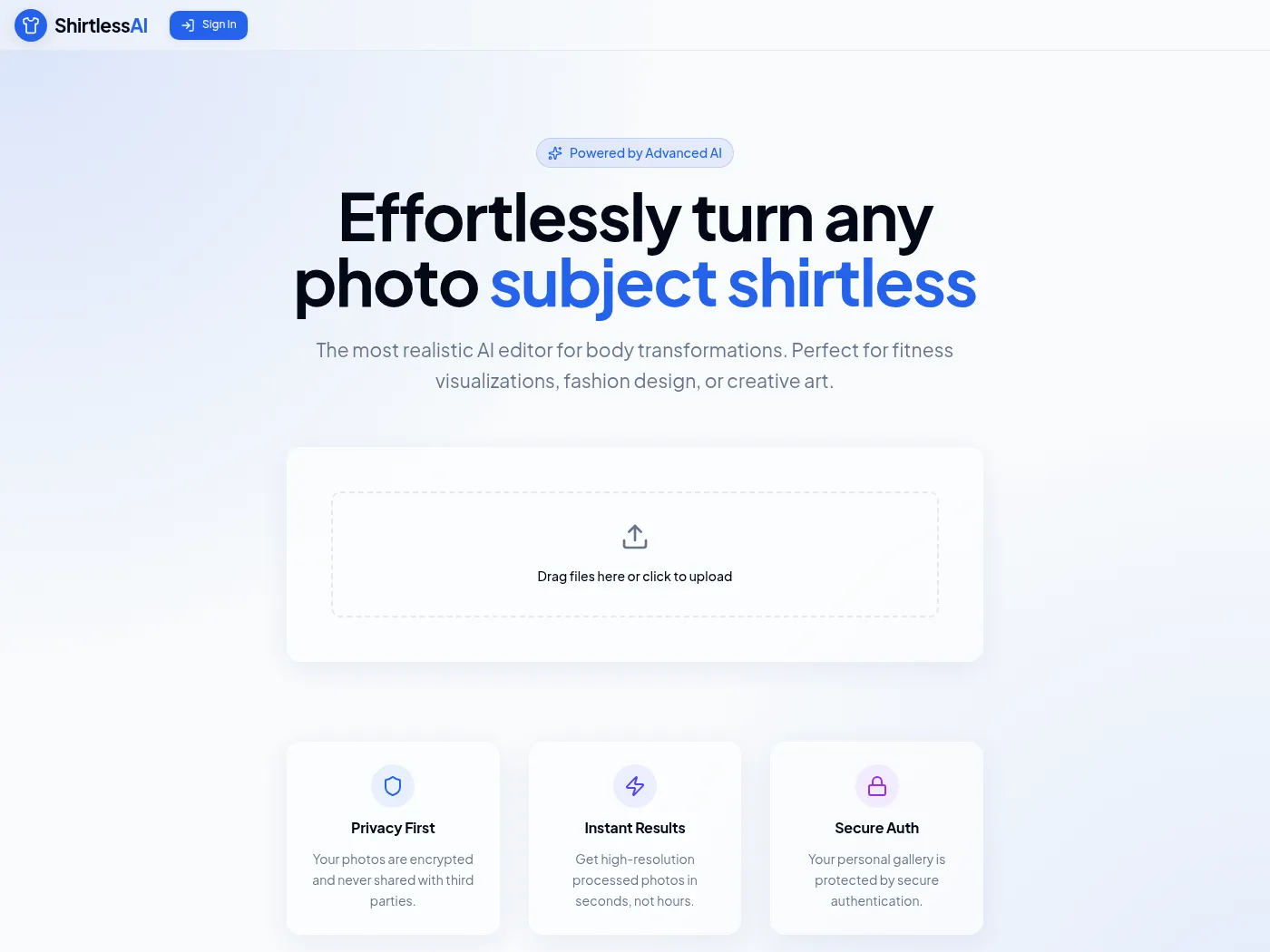 Photo Shirtless Editor