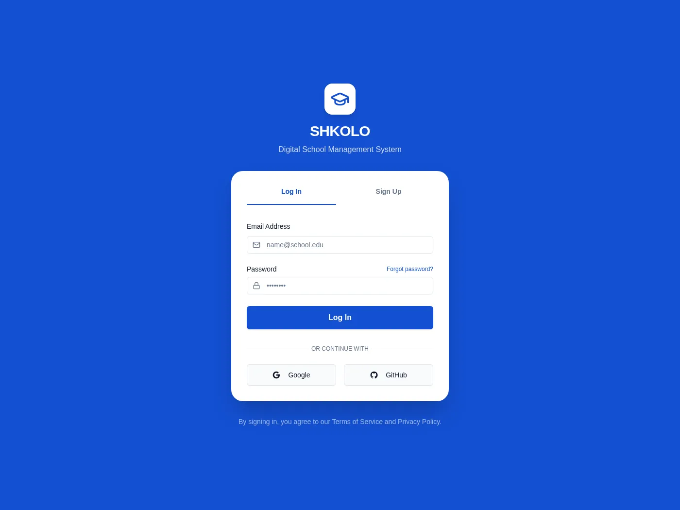 Shkolo App Clone