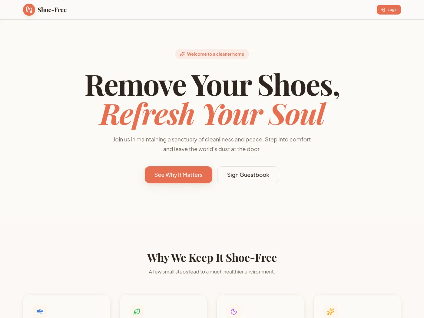 Shoe-Free Reminder