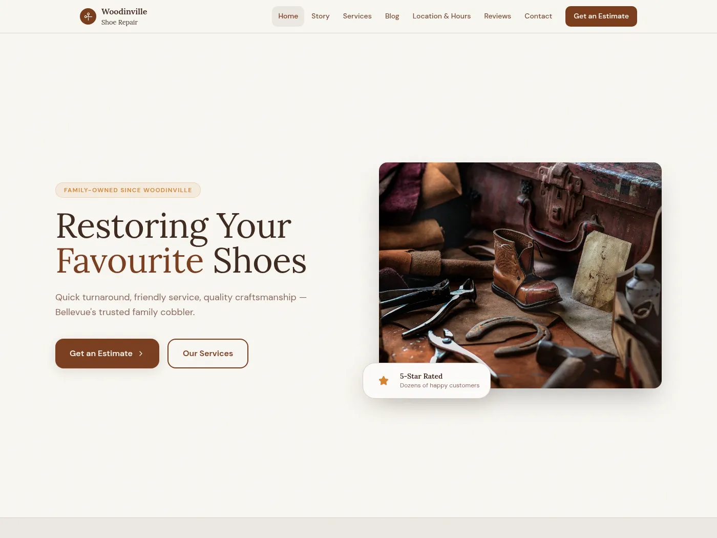 Woodinville Shoe Repair Site