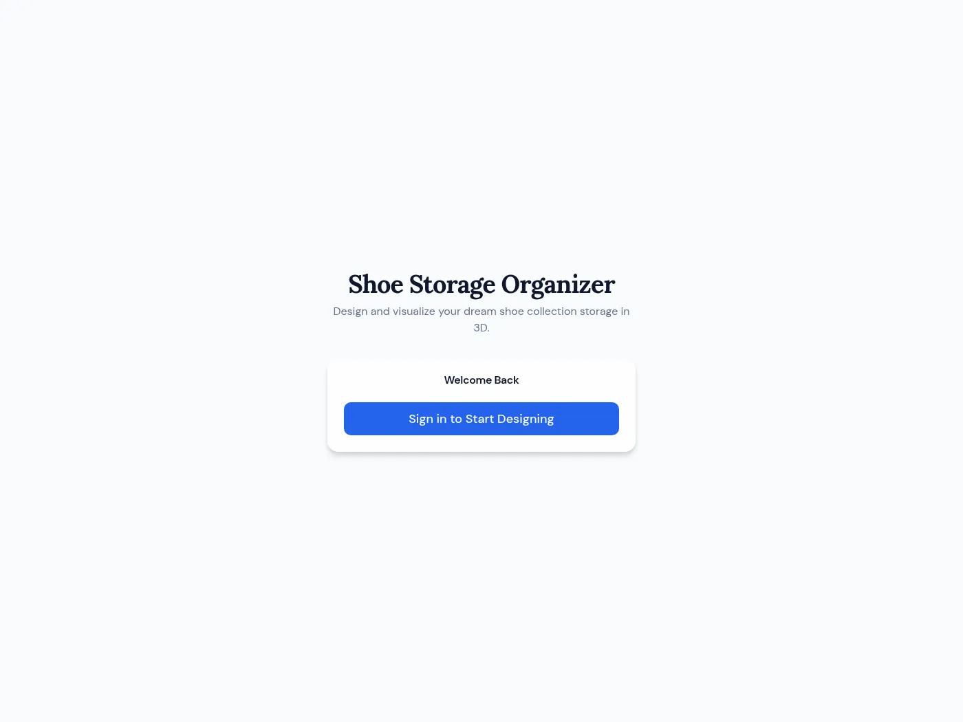 Shoe Storage Organizer